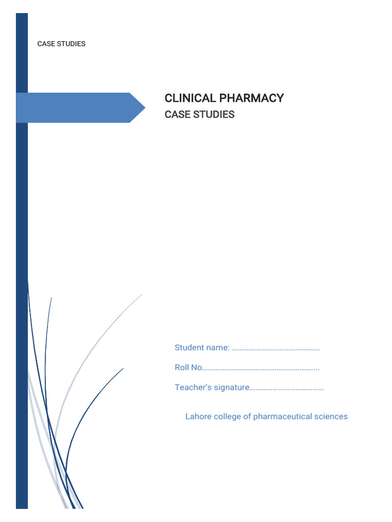 Clinical Case Studies in Pharmacy | PDF