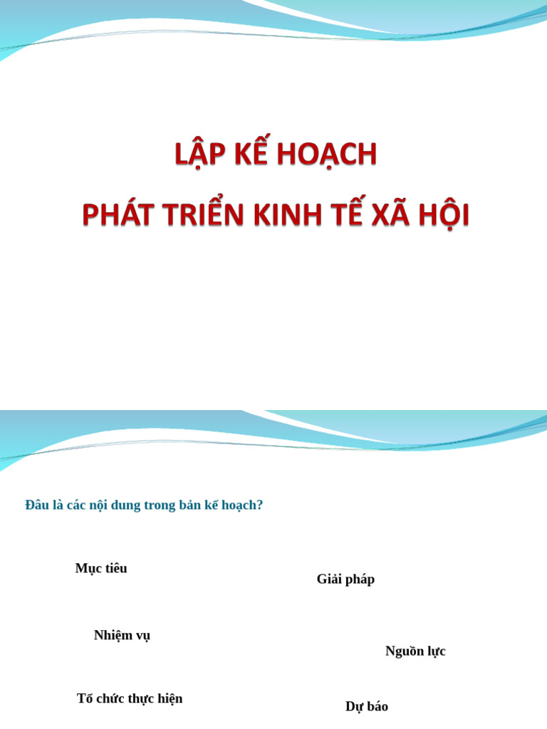 Lap Ke Hoach KT-XH | PDF