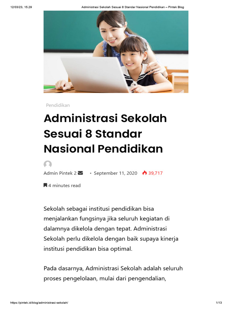Administrasi Sekolah Sesuai 8 Standar Nasional Pendidikan - Pintek Blog ... Administrasi Sekolah Sesuai 8 Standar Nasional Pendidikan - Pintek Blog ...