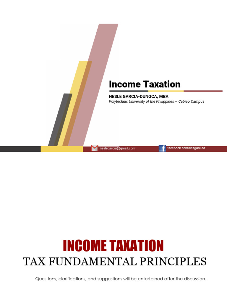 Income Taxation PPT 1 | PDF