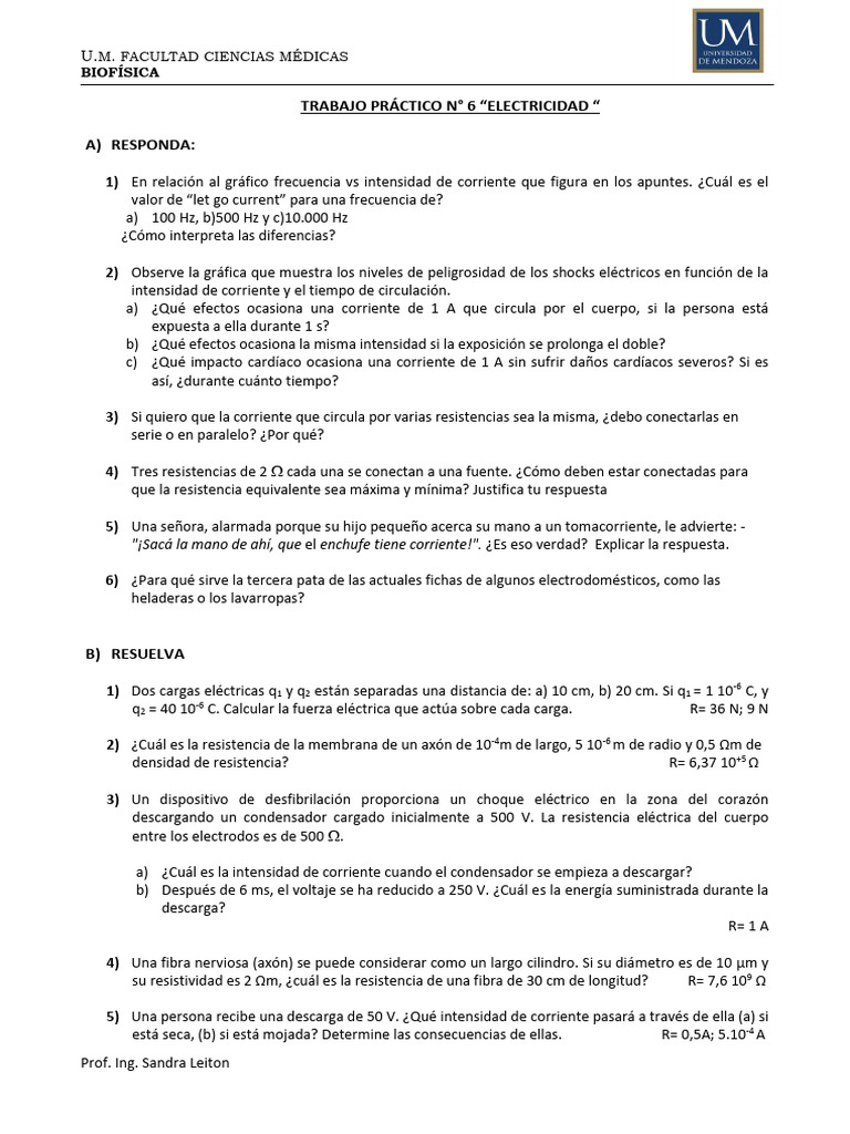 TP6 Electricidad | PDF