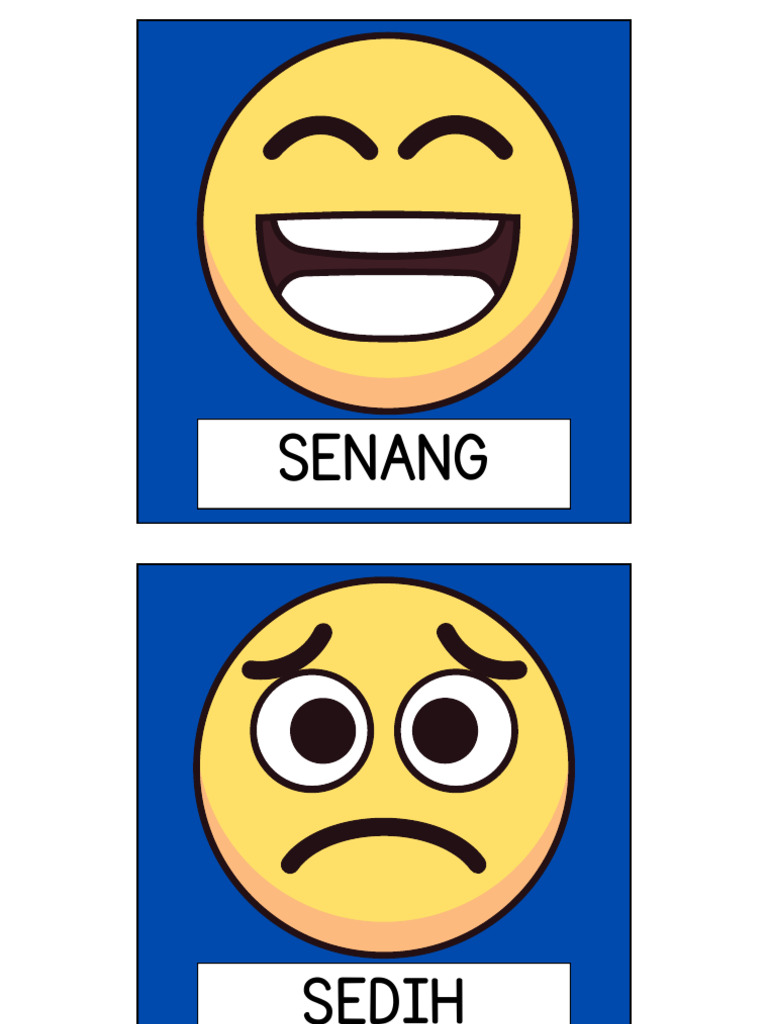 Colorful Emoji SEL Feelings Flashcards | PDF