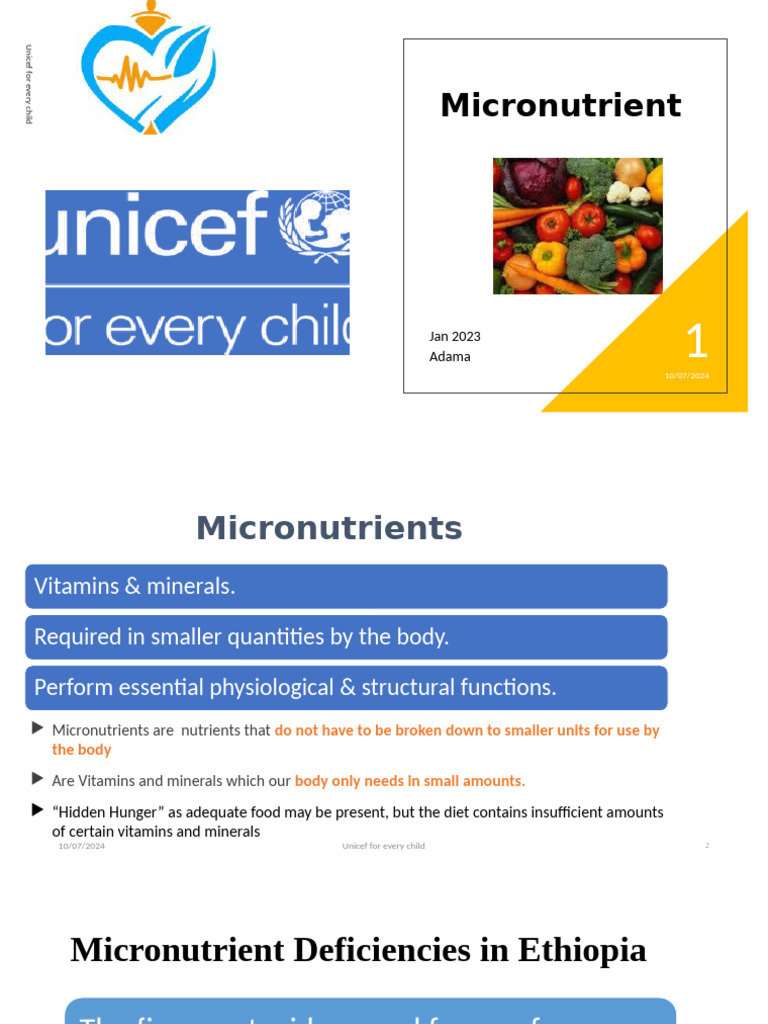 Session 2 Micronutrient | PDF | Micronutrient | Anemia