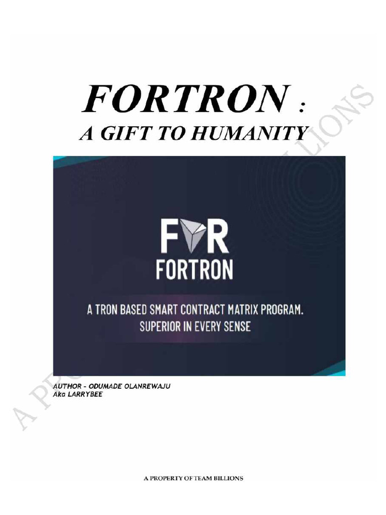 Fortron - A Gift To Humanity | PDF