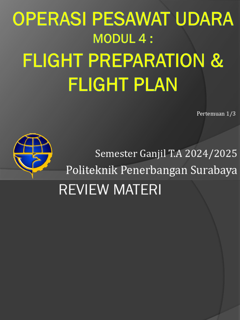 4.1 Flight Preparation & Flight Plan | PDF