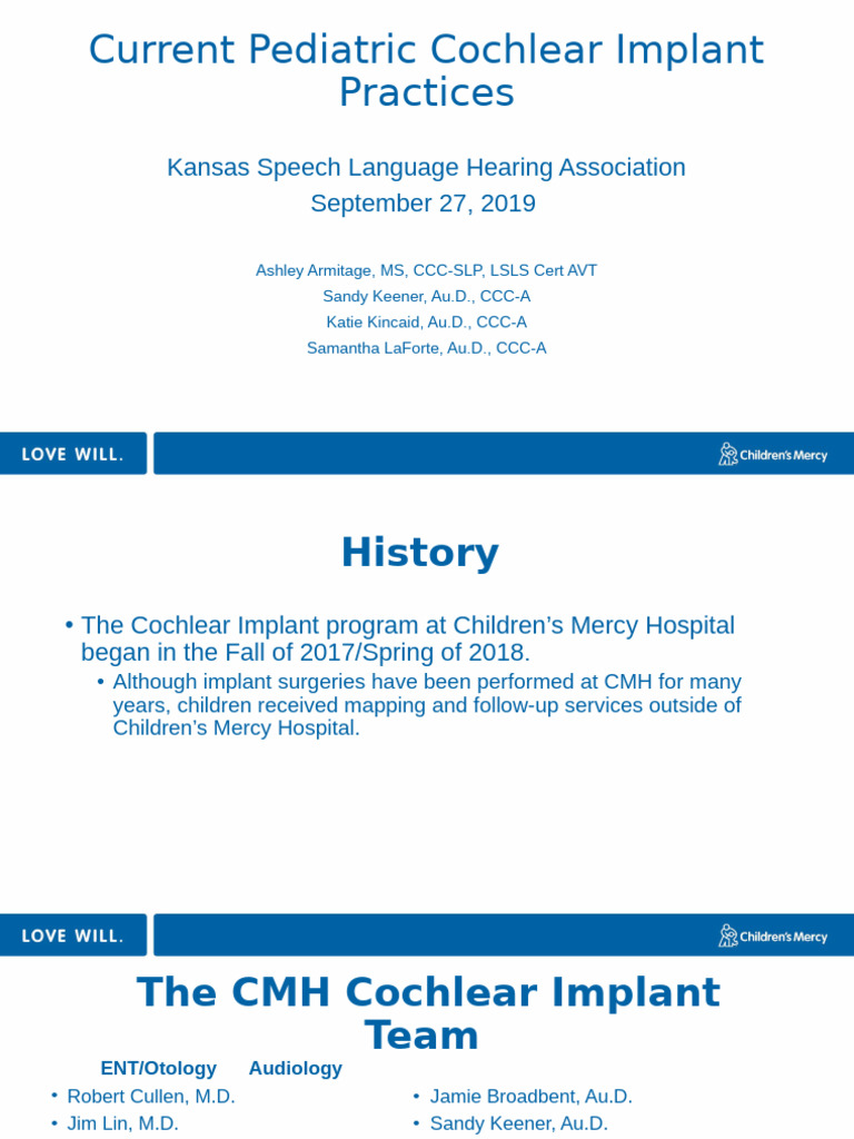 AUD15 Current Pediatric CI Practices | PDF