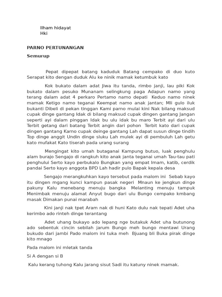 Ilham Hidayat (Hukum Adat) | PDF