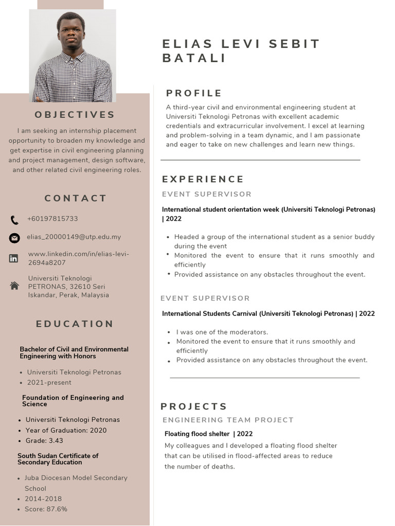 Elias Levi Sebit CEE CV | PDF