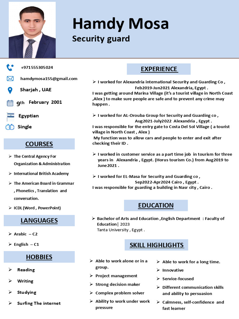 Hamdy MOSA - Sec | PDF