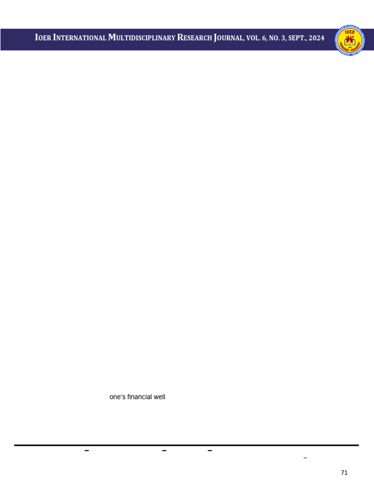 Financial Literacy and Resilience in Schools | PDF | Cost Of Living ...