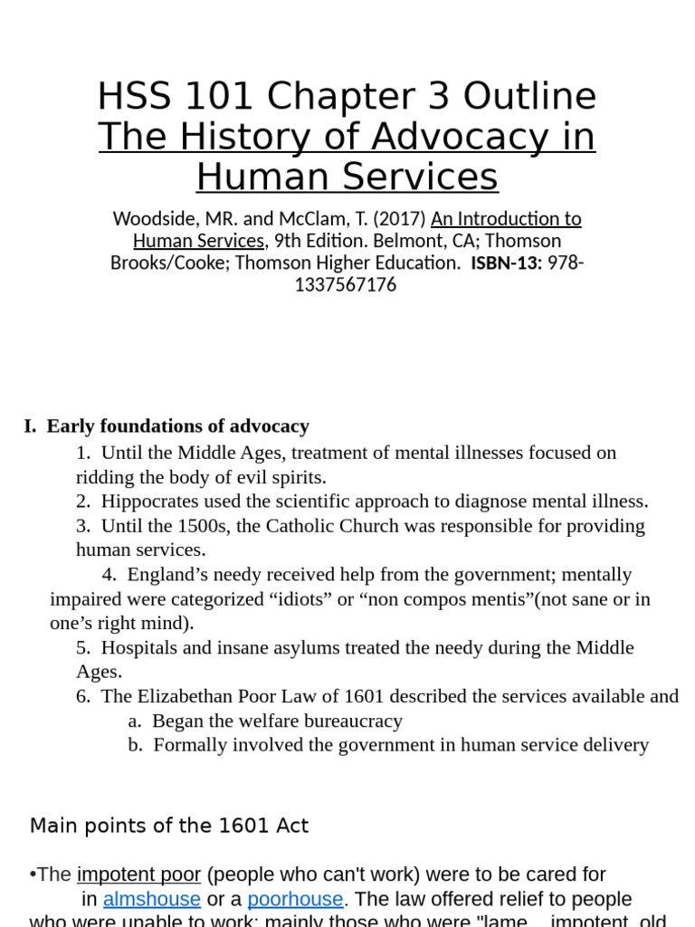 HSS 101 Chapter 3 Outline PPP | PDF