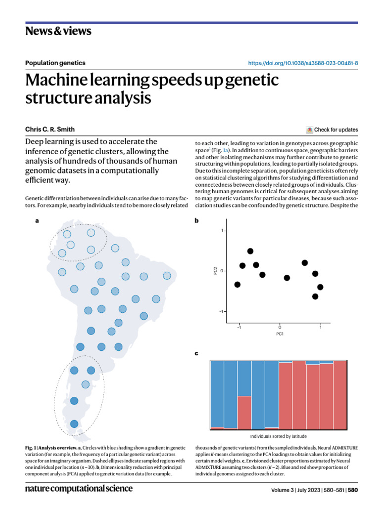 2023 Machine Learning Speeds Up Genetic Structure Analysis | PDF