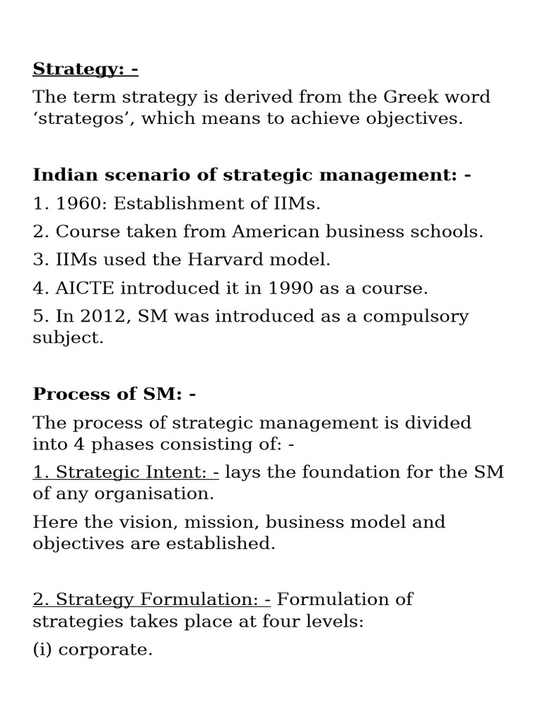 Strategy | PDF