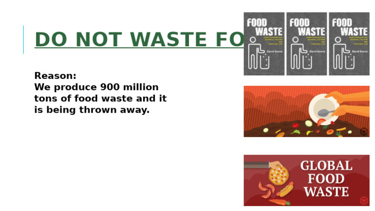 Do Not Waste Food | PDF
