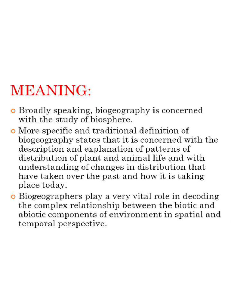 Biogeography | PDF