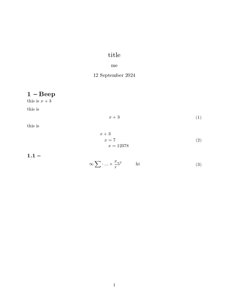 Math Template | PDF