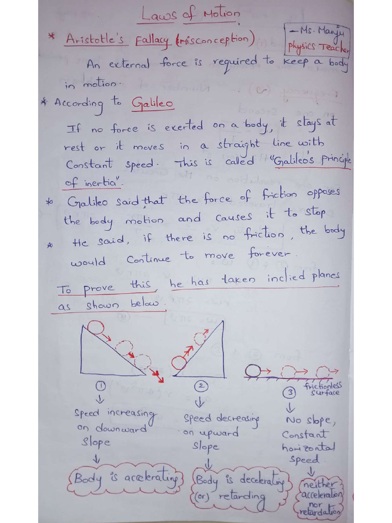 4-Laws of Motion_Notes | PDF