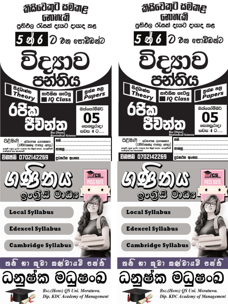 Grade 5 Handbill For Pilimina | PDF