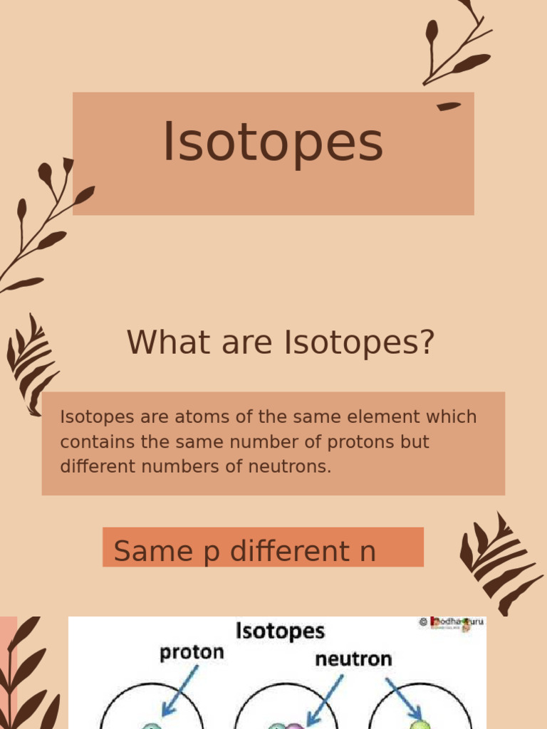 Isotopes | PDF