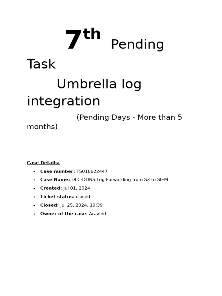 6.umbrella Log Integration | PDF