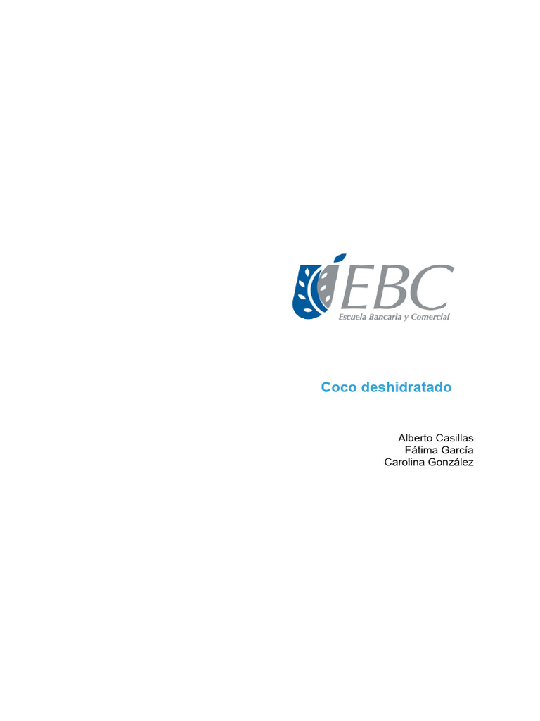 Coco Deshidratado (1) | PDF