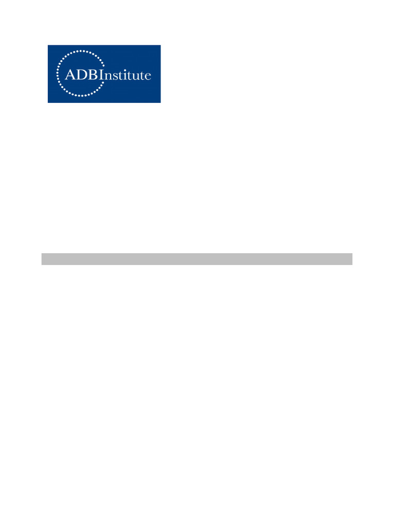 Adbi wp1146 | PDF