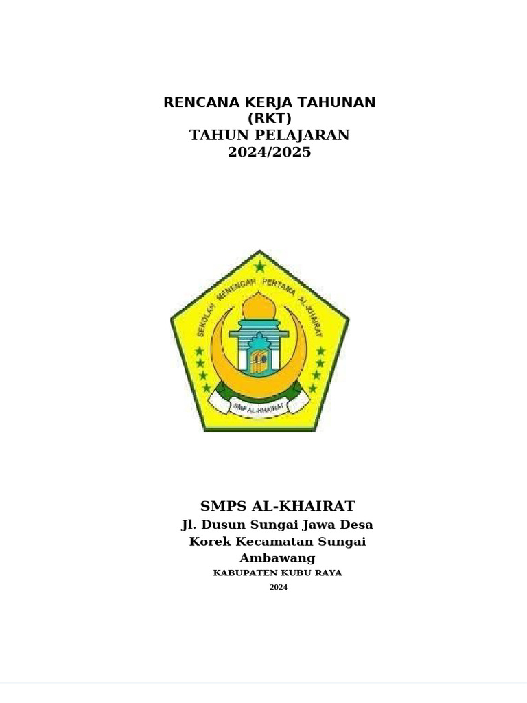 RKT SMPS Al-Khairat 2024 | PDF