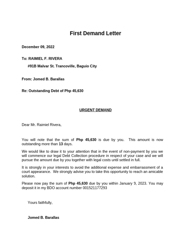 Demand Letter Final | PDF