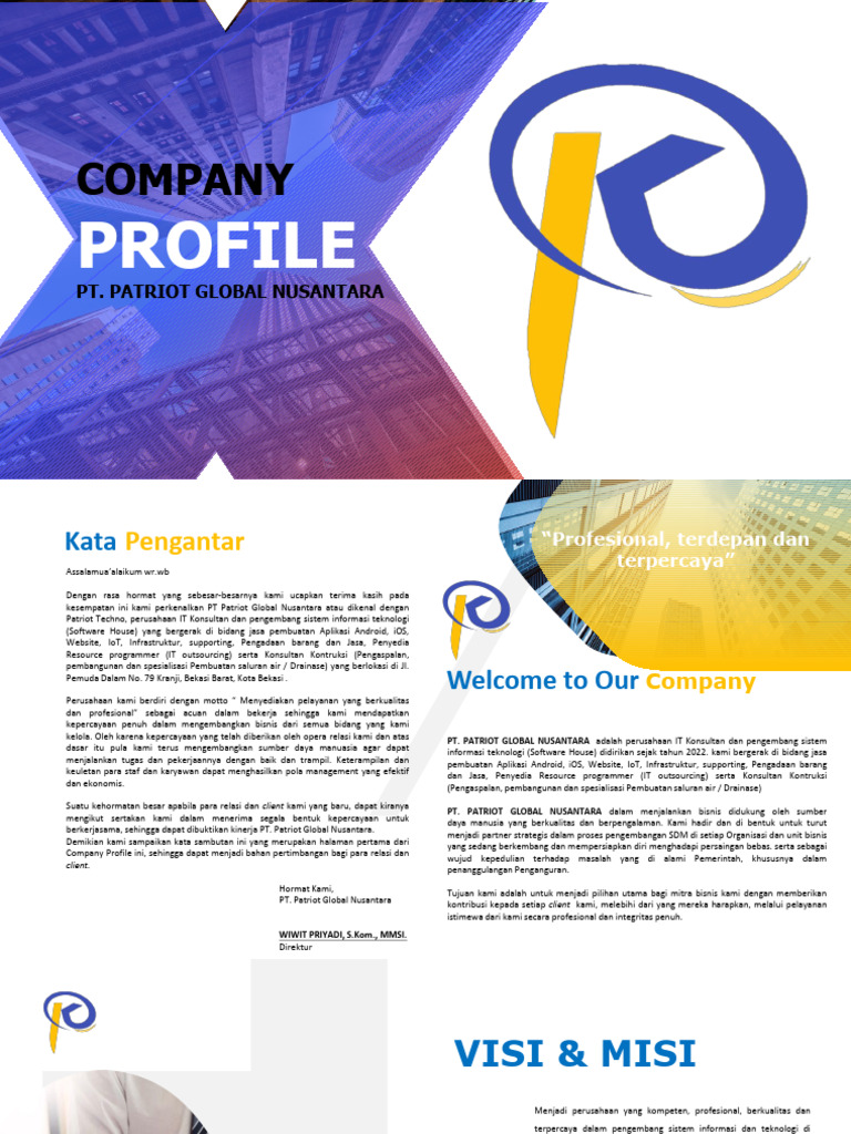 COMPRO PT - PATRIOT GLOBAL NUSANTARA - New 2024 | PDF