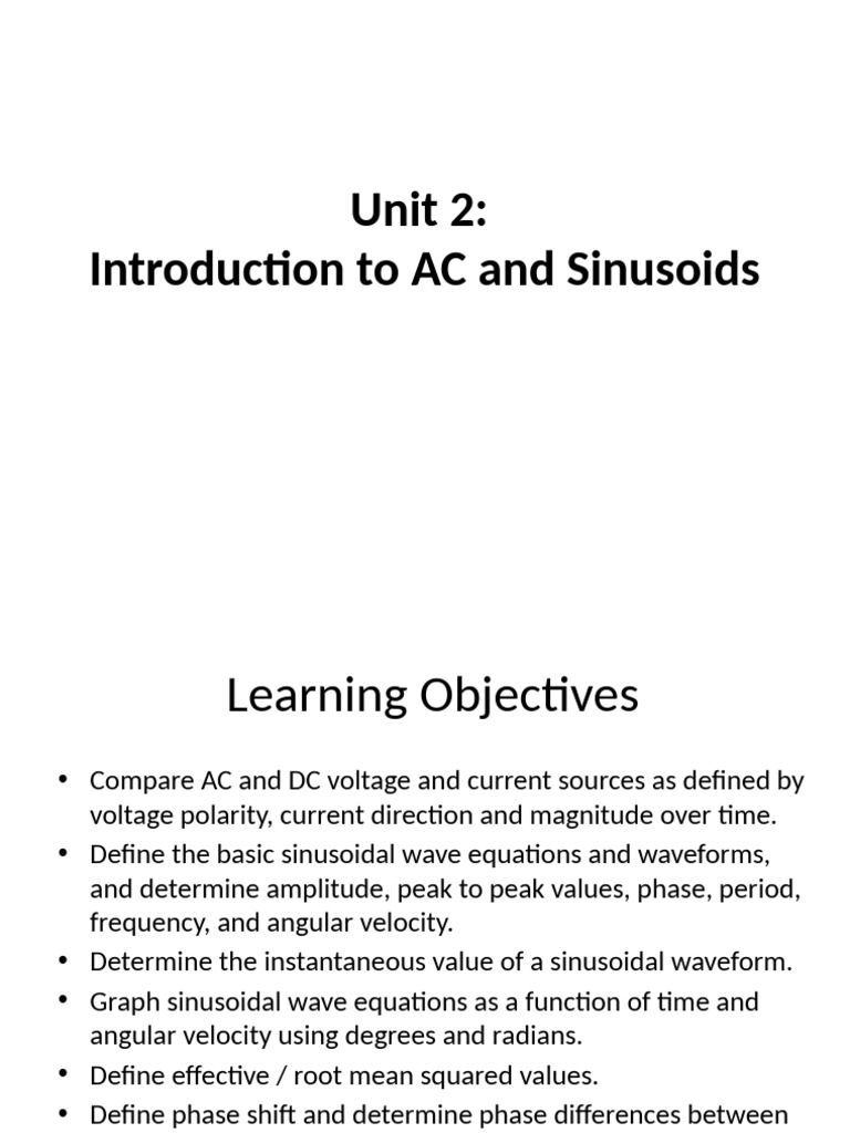 AC Fundamentals | PDF
