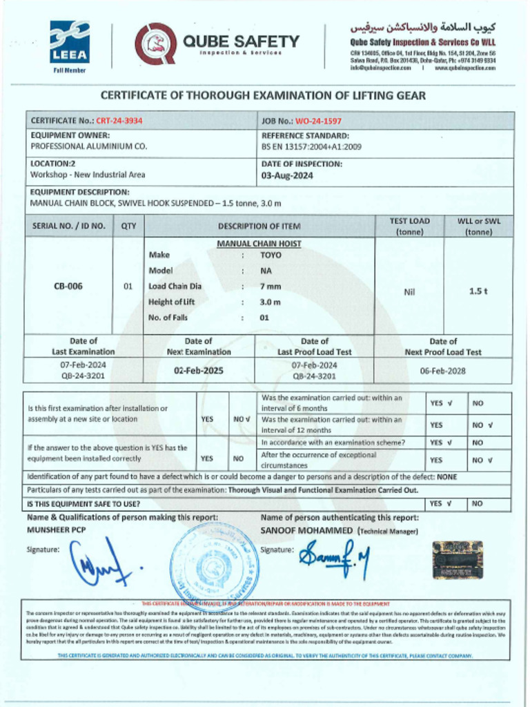 Certificates Pdf