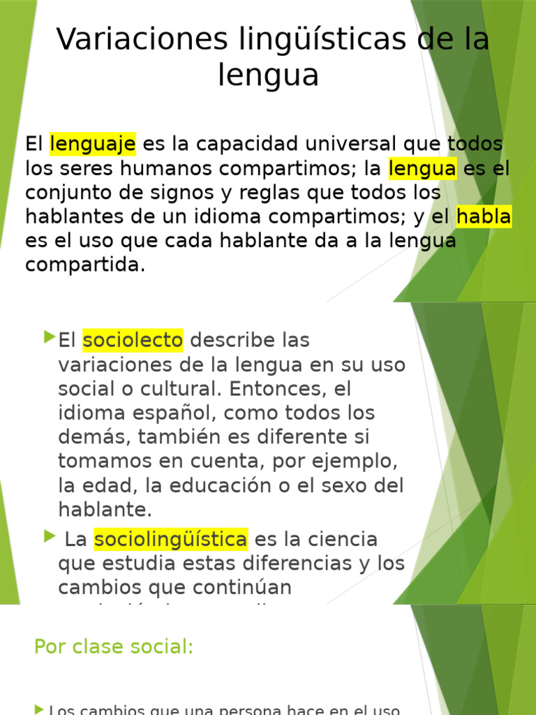 13-10-2023 Variaciones Lingüísticas de La Lengua | PDF