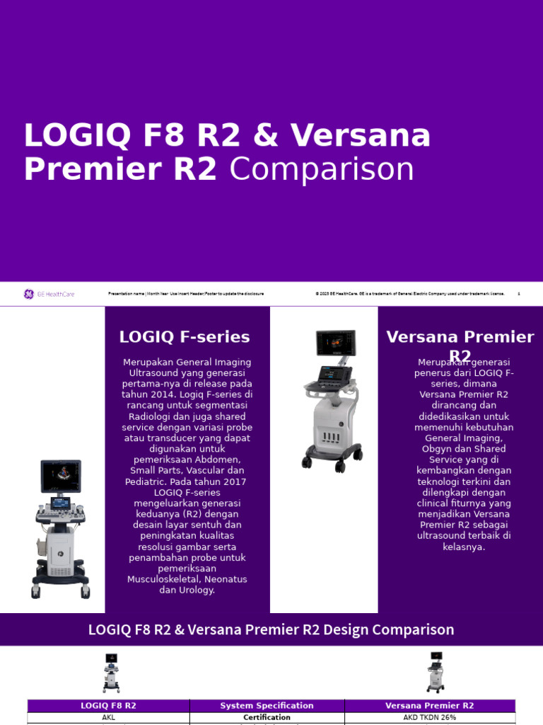 Versana Premier Vs Logic F8 | PDF