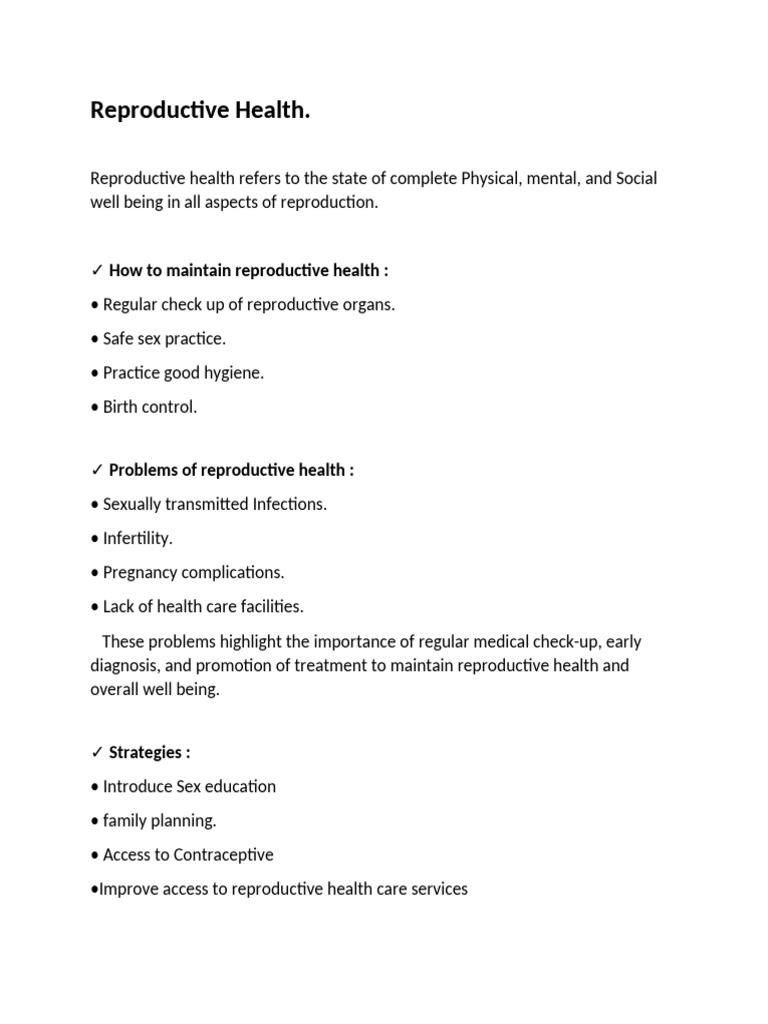 Reproductive Health | PDF