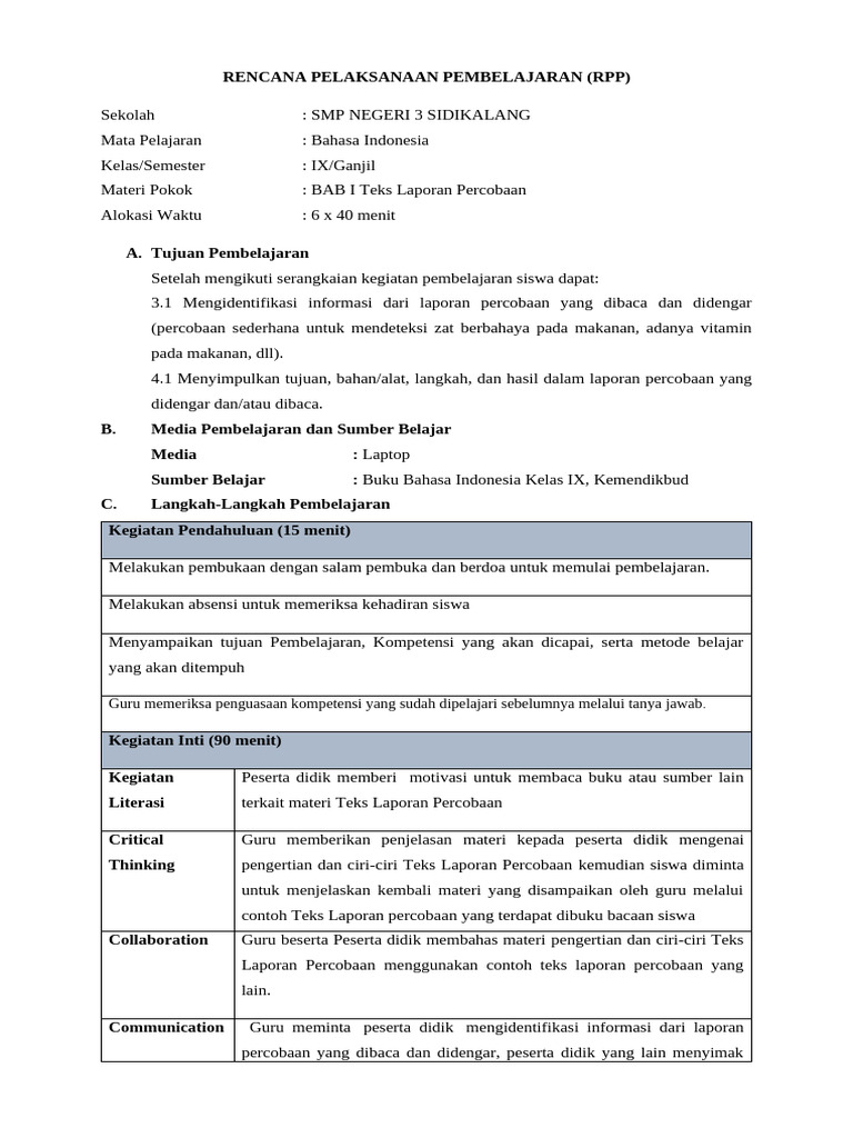Teks Laporan Percobaan I Pdf