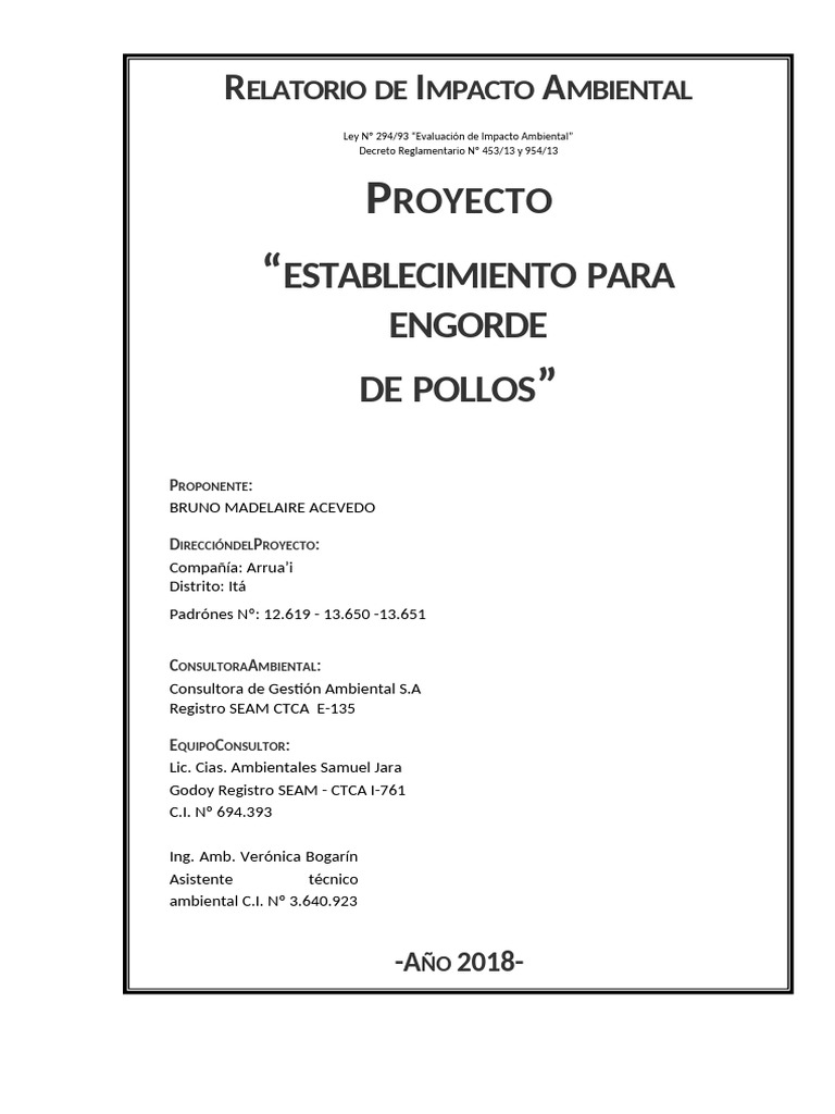 Modelo de pollos de engorde | PDF
