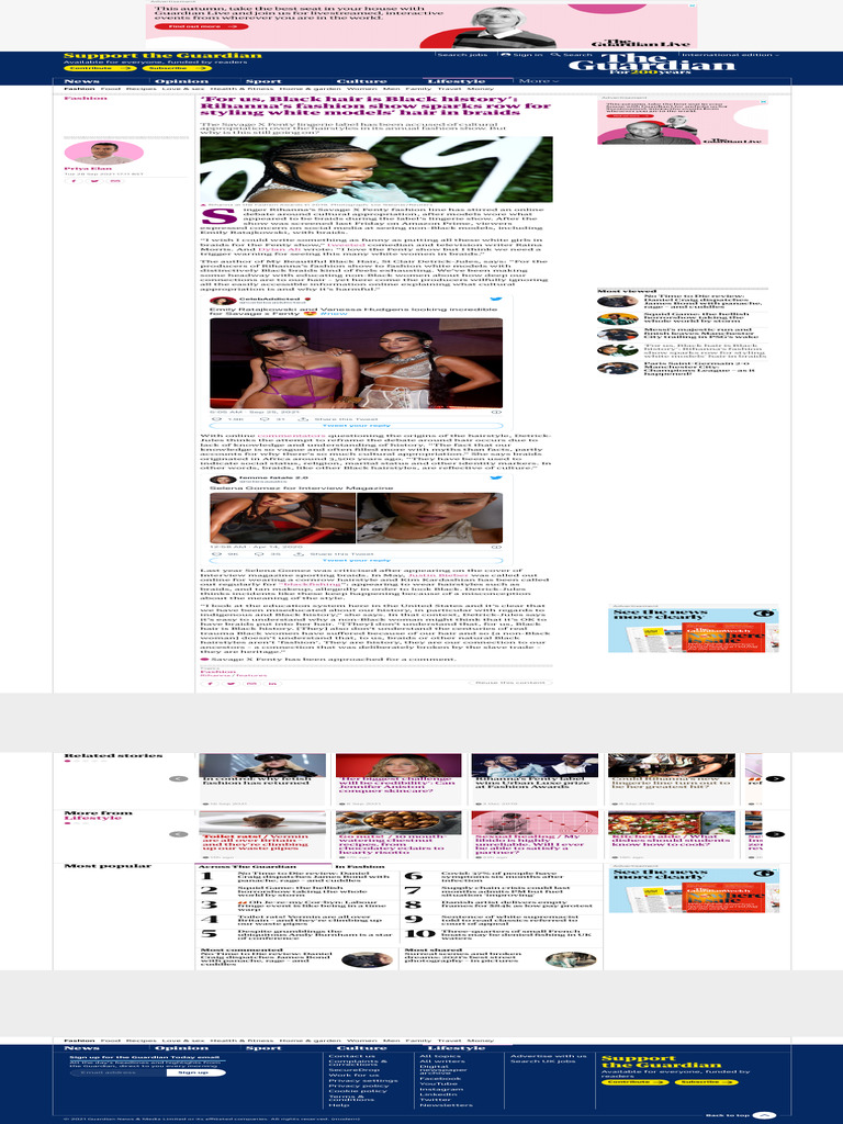 Lect 5 Cultural Appropriation - Rihanna SEP2021 | PDF