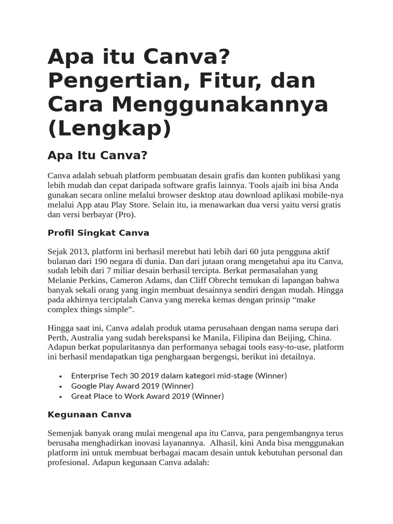 Apa Itu Canva | PDF