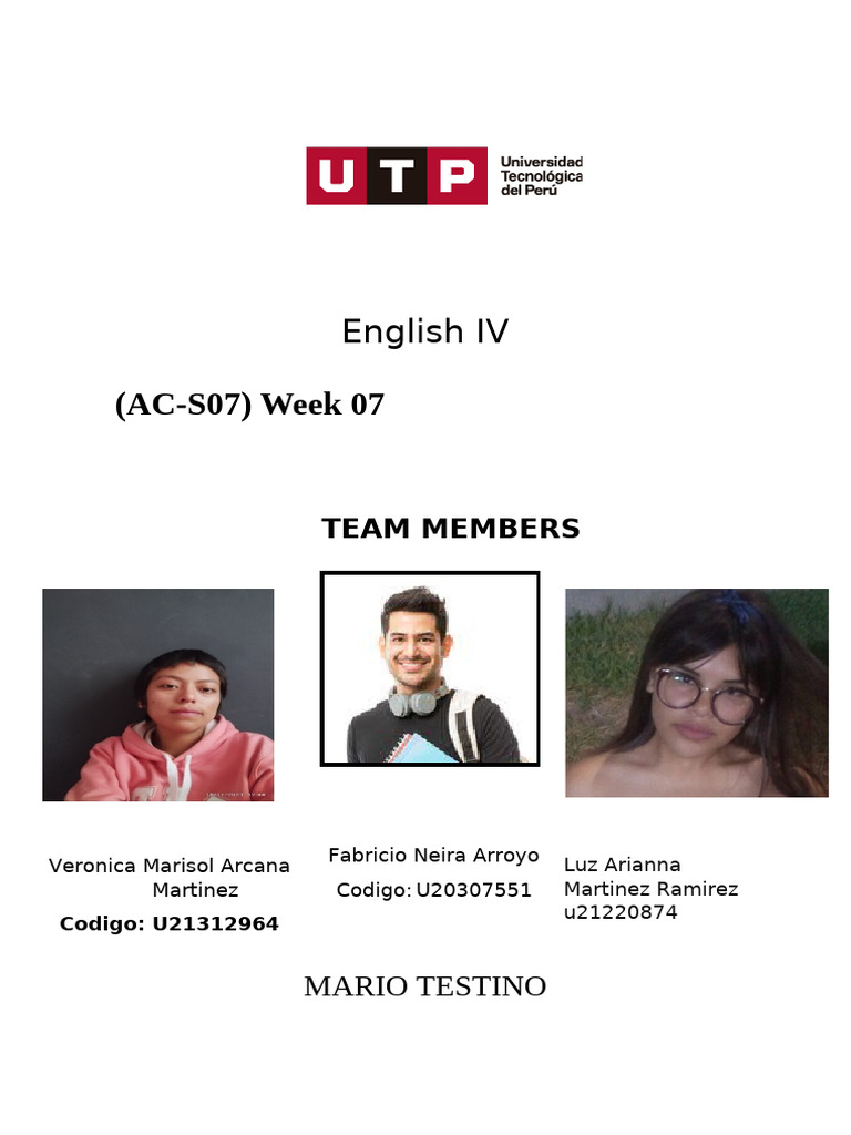 Semana 7 Ingles | PDF