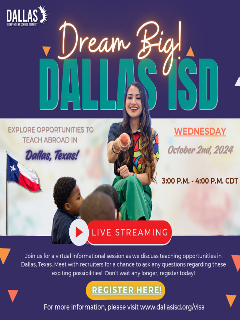 Dallas ISD Virtual Informational Session - October 2nd, 2024 | PDF