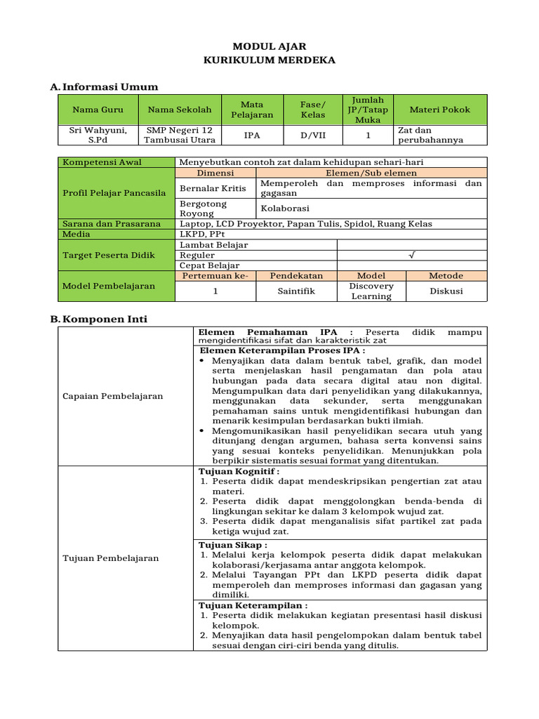 Modul Ajar Ipa Smalb Pdf - EmriDev