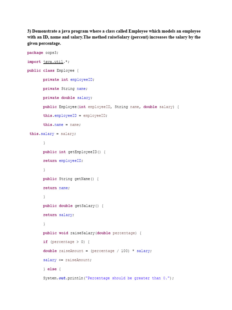Java Program 3 and 4 | PDF