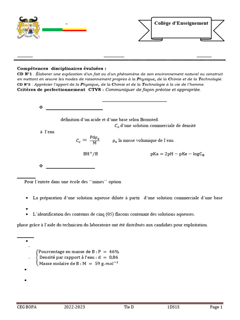 PHYSIQUE Tle D | PDF