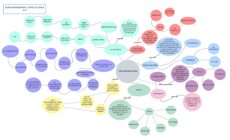 Mind Map Sub1 | PDF | Algoritmos | Programa de computadora