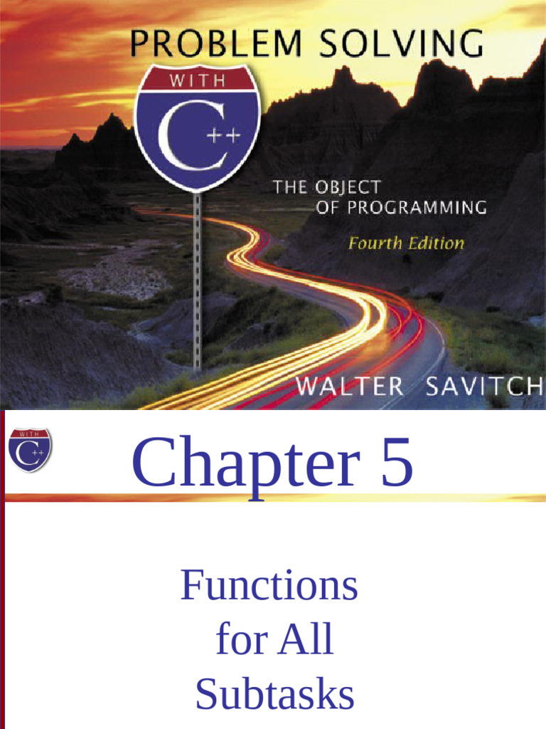 05 Chapter 5-Functions For All Subtasks | PDF