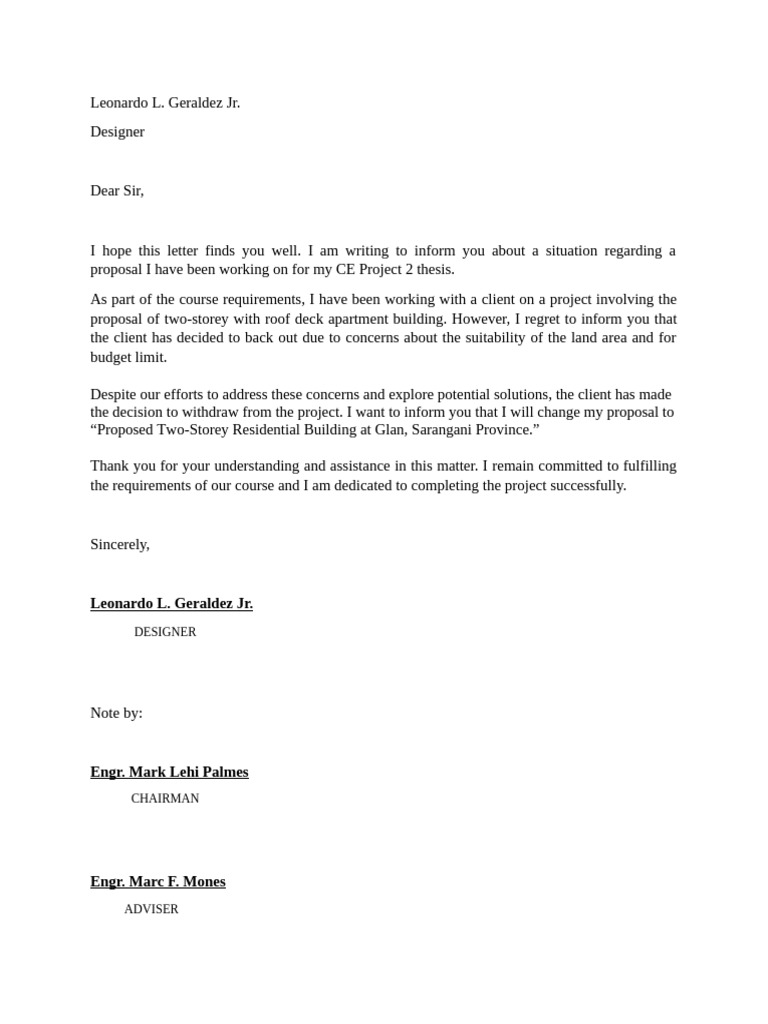 Letter | PDF