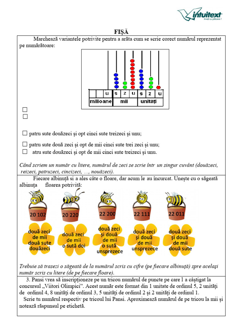 Fisa Cu Indicii-Recapitulare-Nr 0-1000000 | PDF
