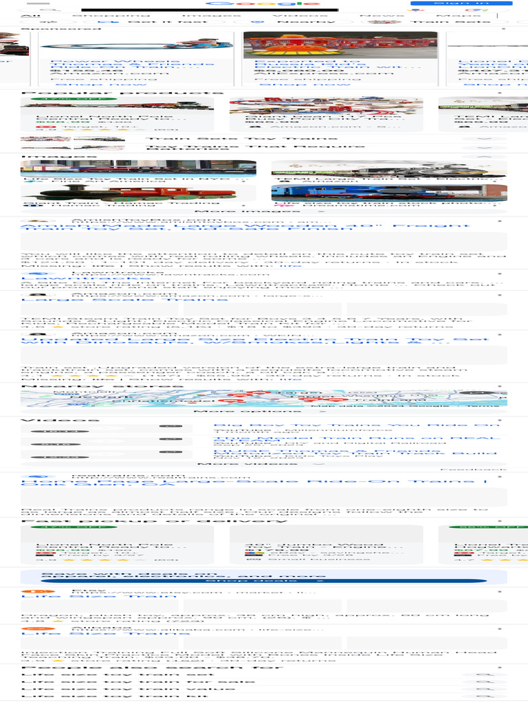 Life Size Toy Train - Google Search | PDF