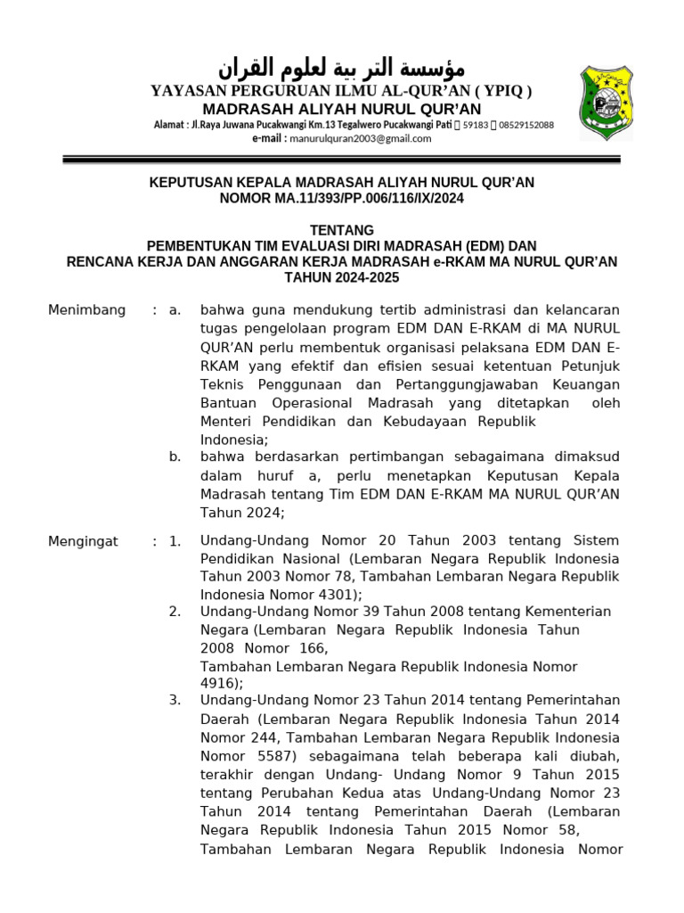 SK Tim EDM-ERKAM 2024 | PDF