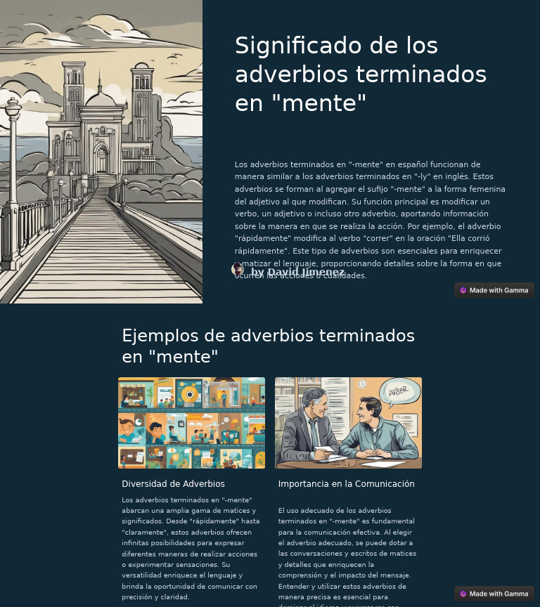 Significado de Los Adverbios Terminados en Mente | PDF